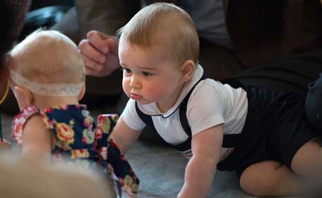 Kate, William take a break: Baby George has a royal play date ...